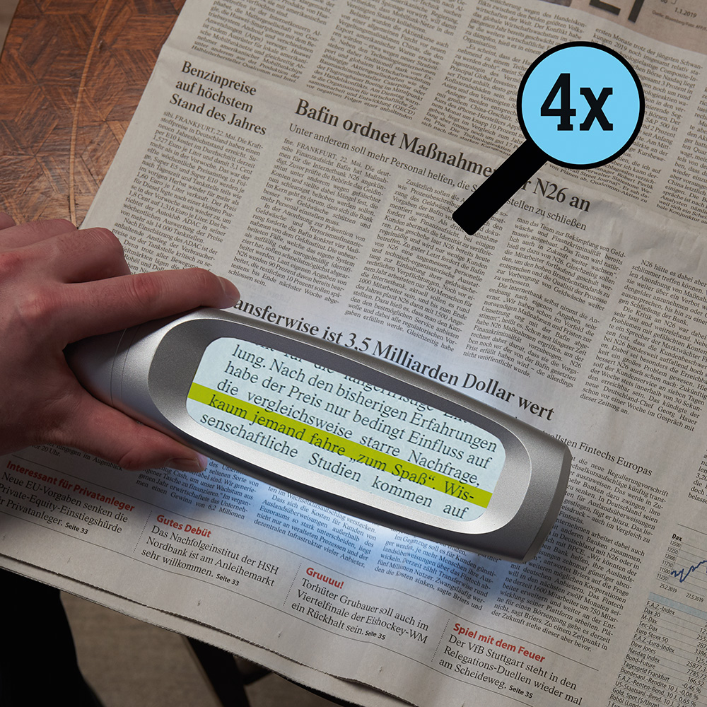 LED-Lupe mit Leseführung | sanpura.de